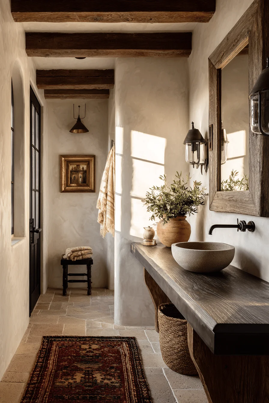 36 Calming Ranch Bathroom Designs For That Rustic Feeling - Edward George