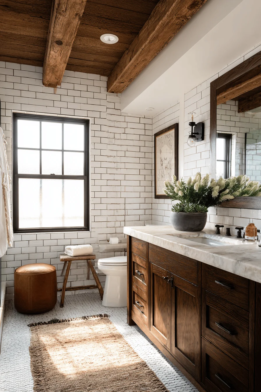 36 Calming Ranch Bathroom Designs For That Rustic Feeling - Edward George