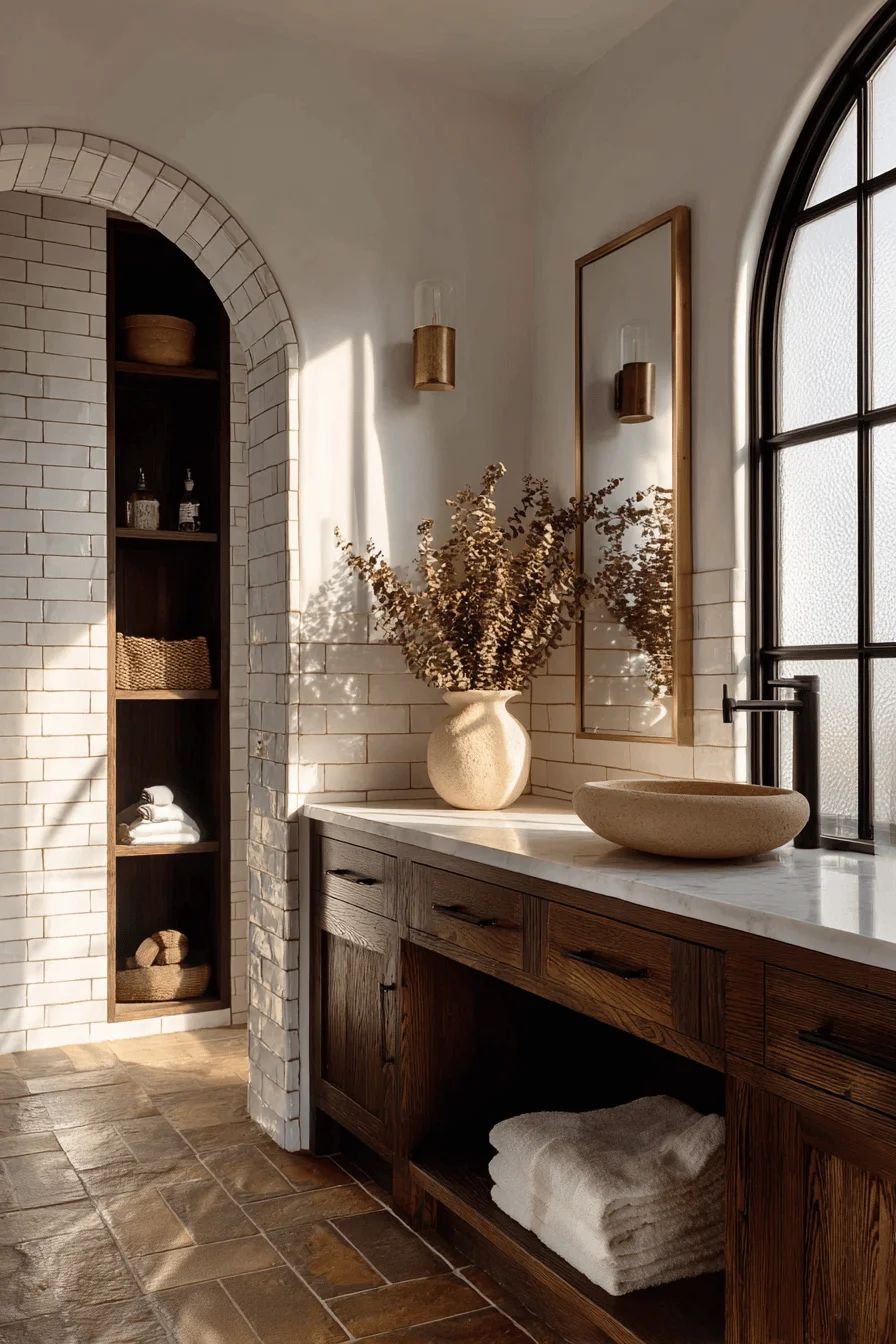 36 Calming Ranch Bathroom Designs For That Rustic Feeling - Edward George