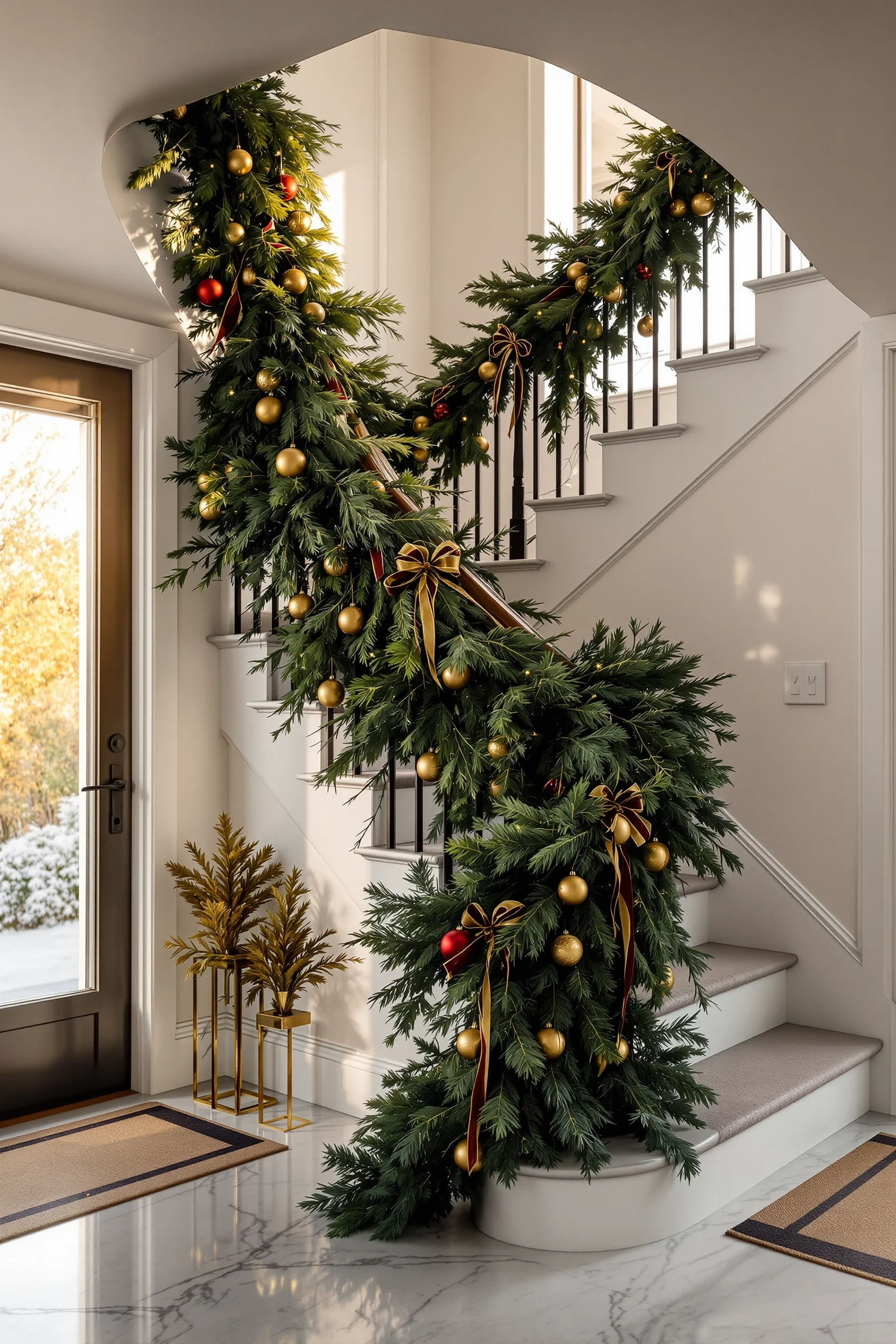 36 Christmas Entryway Decorating Ideas For A Memorable First Impression ...