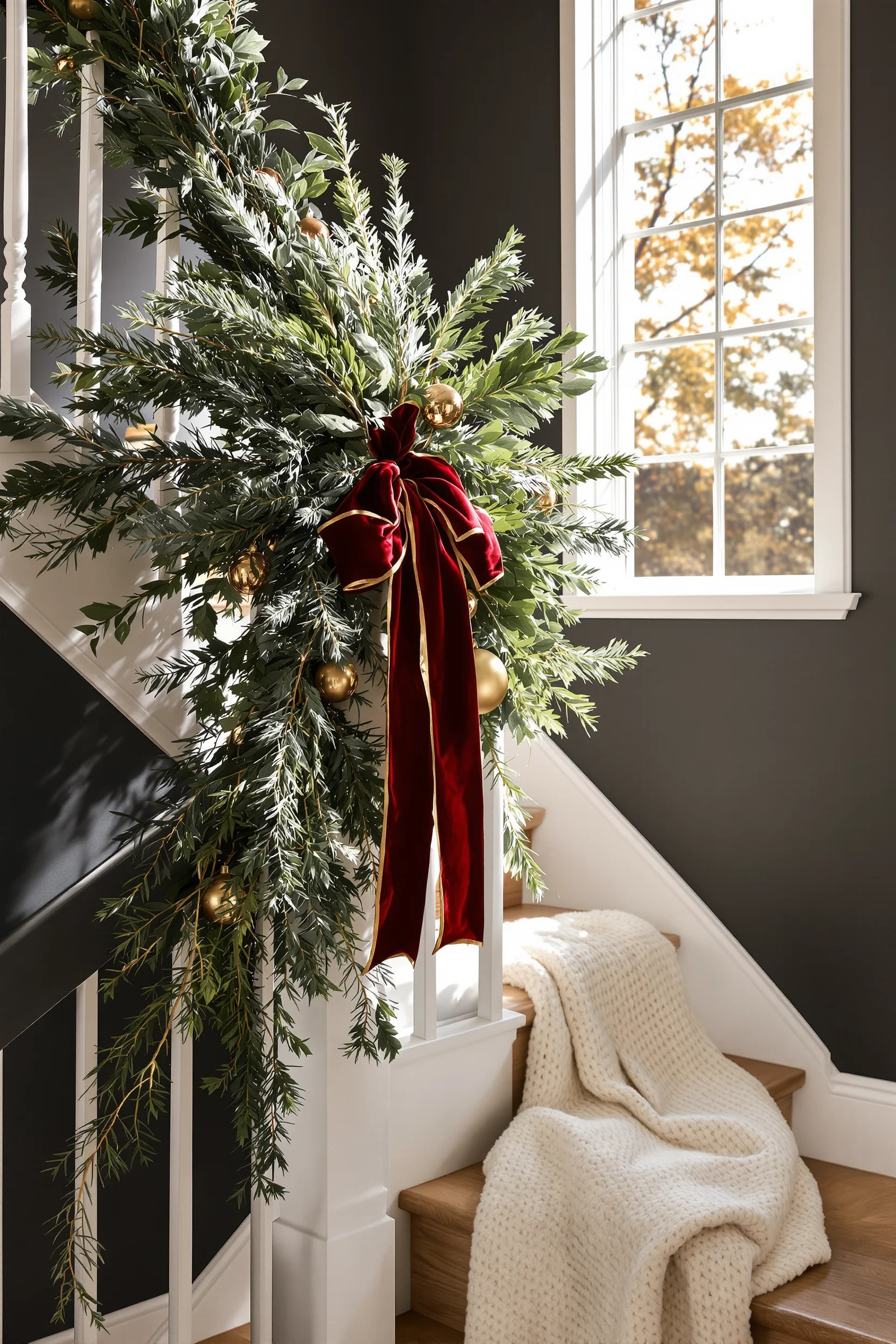 Christmas Staircase Decorating Ideas To Elevate Your Holiday Style ...